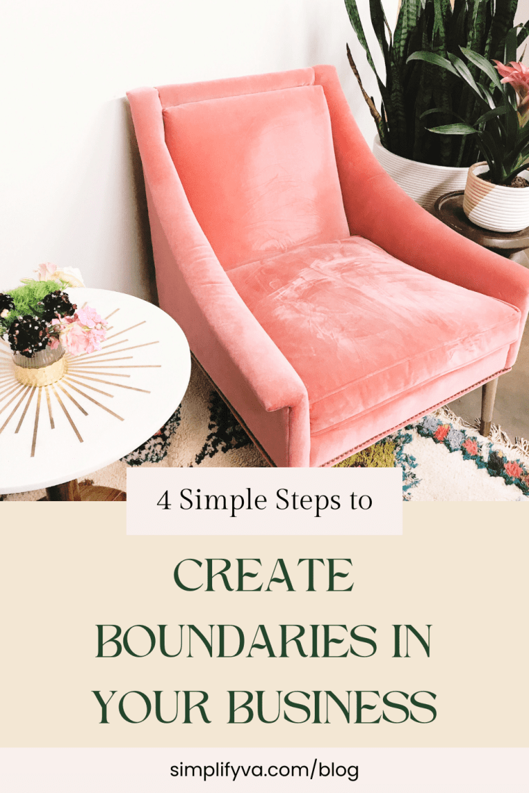 4 Simple Steps to Create Boundaries in Your Business